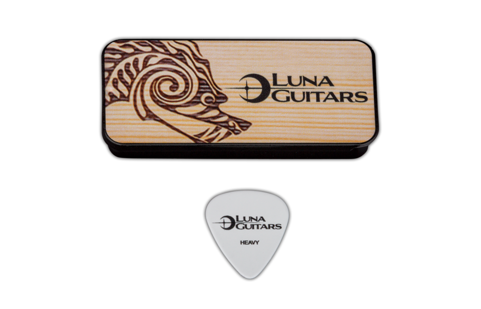 LUNA DRAGON PICK TIN HEAVY 1.0MM - 6 PICKS